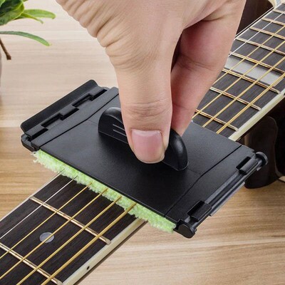 Electric Guitar Bass Strings Cleaner Brush Board Scrubber Fi