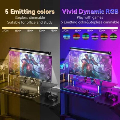 LED Computer Monitor Light Bar Screen Light PC Laptop Hangin