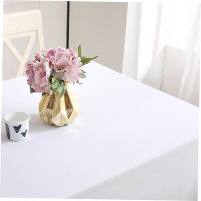 White tablecloth cloth art conference room long table