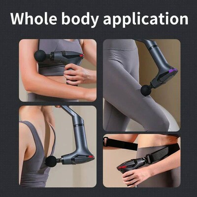 Hot Sellng Long-handle Electrc Massage Gun: Multfunctonal fo