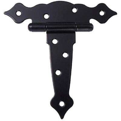 Heavy Duty T Shaped Door Hinges Iron Mounting for Wooden