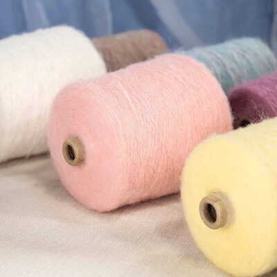 500 Gram/1pcs High Quality Soft Fine Silk Knitting Mohair Ca