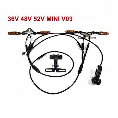 Ebike Electric Bicycle Turn Lights Set Switch 36V 48V 52V 72