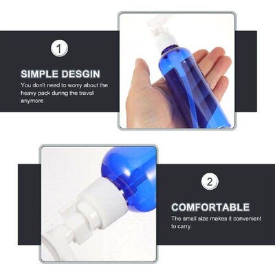 10 Pcs Pump Lotion Bottle with Round Shoulder Spigot Liquid