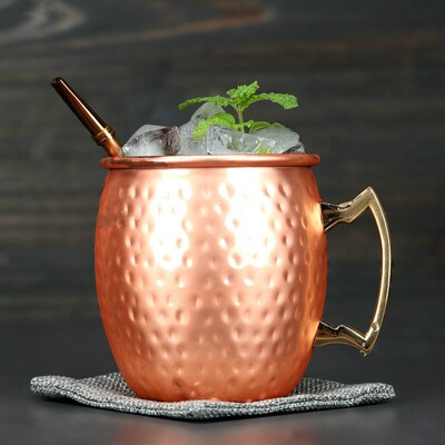 1/ 4 Pieces 550ml 18 Ounces Moscow Mule Mug Stainless Steel
