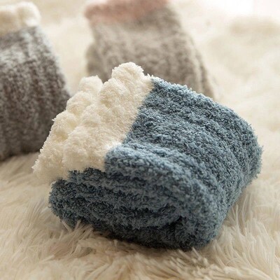 Ral Fleece Socks Women Postpartum Sleep Tube Home Fleece-lin