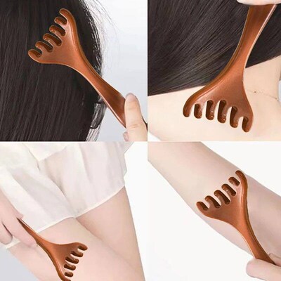 Head Caring Comb Meridian Massage Comb Six-Claw Gua Sha Scra