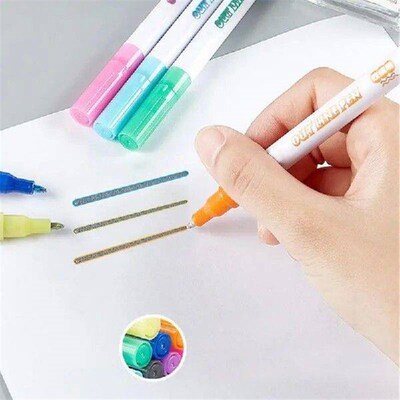 Shimmer Markers Outline Pens 8X Outline Squiggles Shimmer