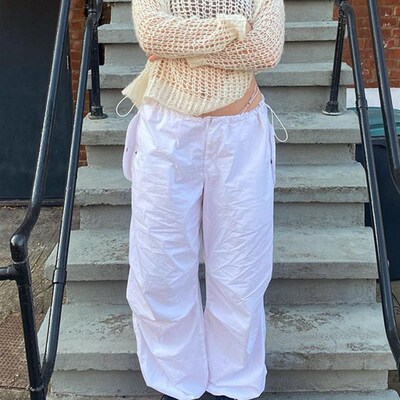 Cuteandpsycho Setwear Joggers Baggy Trousers Loose Wide Leg