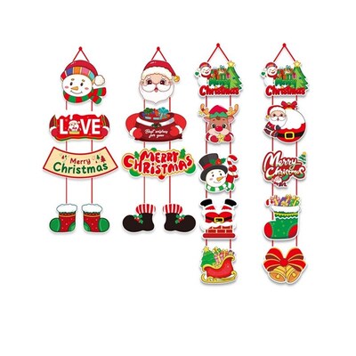 A new Christmas paper door across the border with Santa Clau