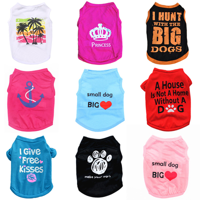 Pet Dog Clothes Summer Puppy Pet Clothing For Dog Vest Shirt