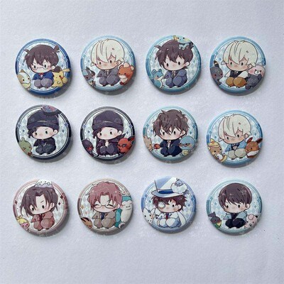 Detective Conan Animation Peripheral Badge Ya Kid An Room