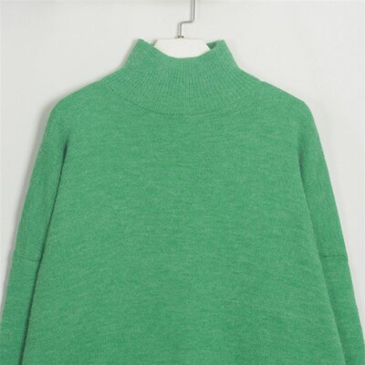 Wixra Turtleneck Loose Sweaters Women Pullover Jumper Casual