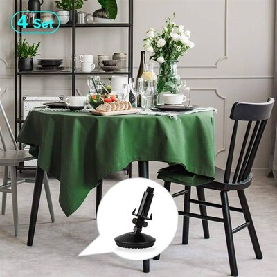Heavy Duty Adjustable Leveling Feet, 4Pcs Black Adjuster Fur