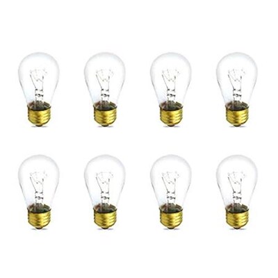 lumenivo 11W S14 Incandescent Bulbs Vintage, Clear Glass