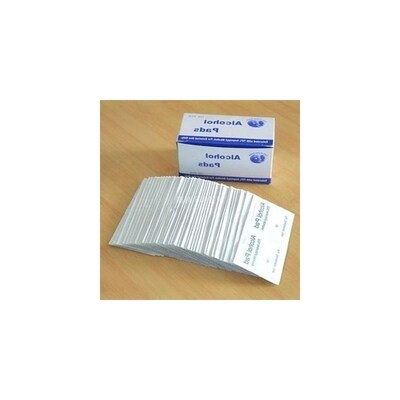 100 set Antiphlogosis Isopropyl Alcohol Swab Pads Wet Wipes