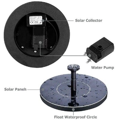 Solar Floating Fountain Self-Contained Solar Pump Water