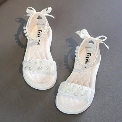 Childrens Sandals Summer Bowtie Princess Shoes for Girls Fa