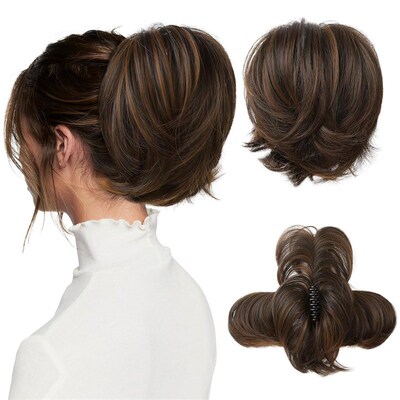 Wig Clip Short tail Messy Fluffy Grouse Cove Head High Tempe