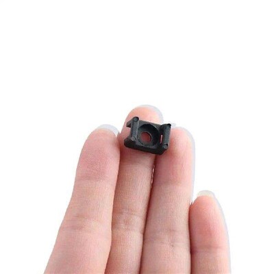 100Pcs Cable Tie Width Base Saddle Type Mount Wire Holder