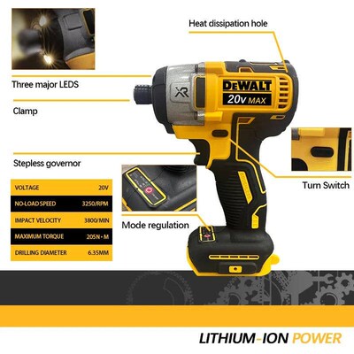 DeWalt DCF887 Cordless Screwdriver Brushless 205N.m Electric