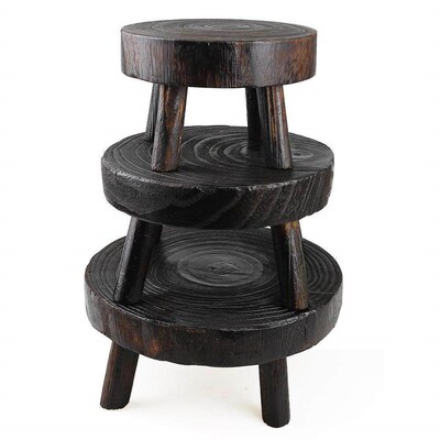 Wooden Plant Stand Flower Pot Base Holder Indoor 木质花凳