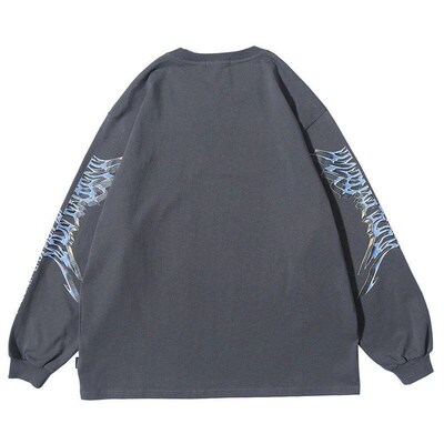 Women Long Sleeve Retro Graphic Tees Top Angel Shirt Clothes