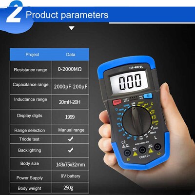 HP-4070L Professional Capacitance Multimeter Meter Digital I