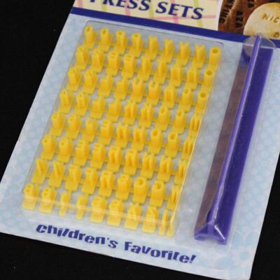 1set english letters stamp cake biscuits seal mould for the