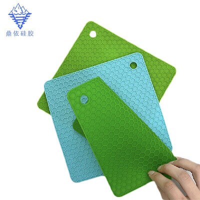 Foodgrade Square Thick Silicone Honeycomb Mat Heatresistant