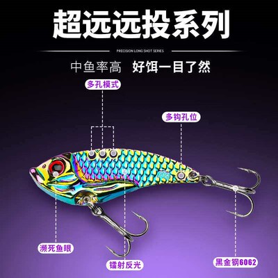 Metal Long Shou Long Lin vib Luya Bait Full Swimming Layer F