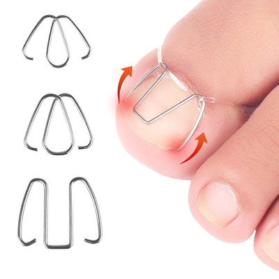 3Pairs Front nail hook/rubber band Nail Art Ingrown Toe Nail