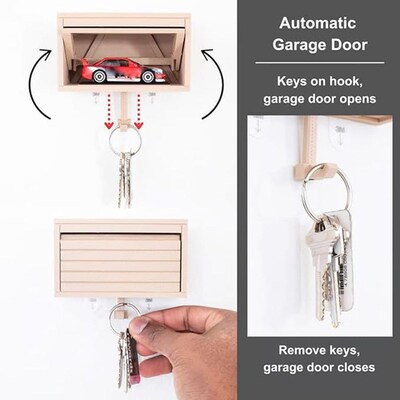 Car Garage Key Holder with Opening Door开车库门汽车钥匙挂钩