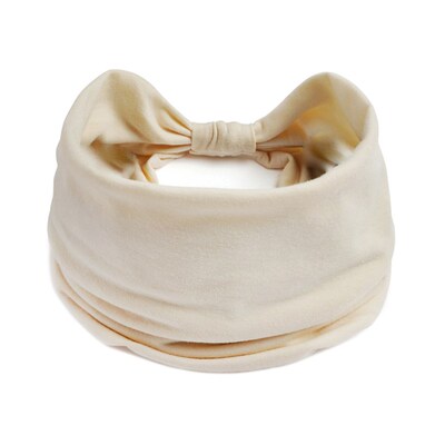 Vintage Solid Color Yoga Headband Knotted Wide Hairband Turb