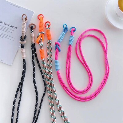 Coloful Lanyard Crossbody Shoulder Straps Keychain Key Ring