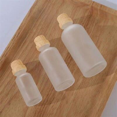 100pcs 5-100ml Dropper Bottle Tubes Frosted White Glass