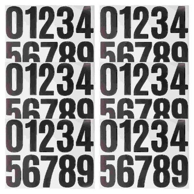 6 Sheets Water Proof Address Numbers for Mailbox Racing