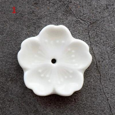 Cherry Blossom Incense Burner Home Ceramic Decor  Stick Hold
