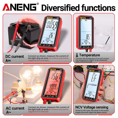 ANENG 620A Pro Smart Multimeter AC/DC Voltage Meter Multites