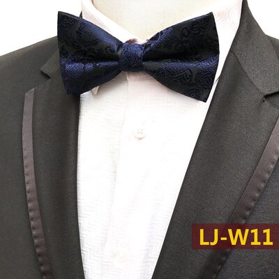 Paisley Waistcoat Doublelayered Tie British Bow Tie for 2025