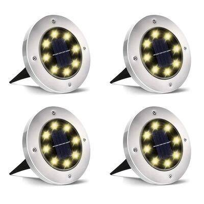 IP68 LED Outdoor Solar Power Ground Light Solar Path Deck Li