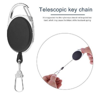 Elastic Key Chain Fly Fishing Retractor Tools Extractor