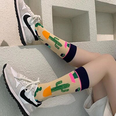 Fashion Colorful Spring Autumn Stocking  Womens Socks  Plan