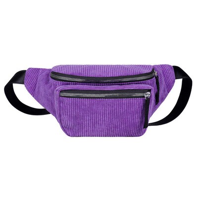 Womens Chest Bag Waist Bag Rib Velvet Pure Cloth Bag 2025 Ca