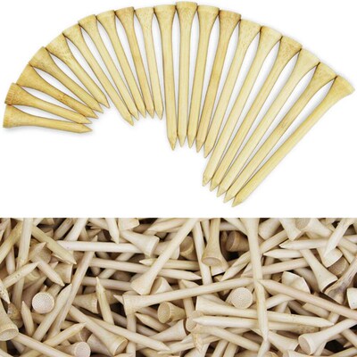 100 Count Golf Tees Bamboo Tee Golf Balls Holder 4 Sizes Ava