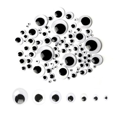 100pcs/200/550pcs Self-adhesive Googly Wiggle Eyes for DIY S