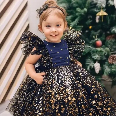 Baby Girl Tutu Party Gown Flower Girls Dresses for Wedding 1