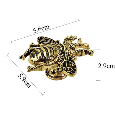 European Retro Bee Shape Drawer Handles Zinc Alloy Furniture