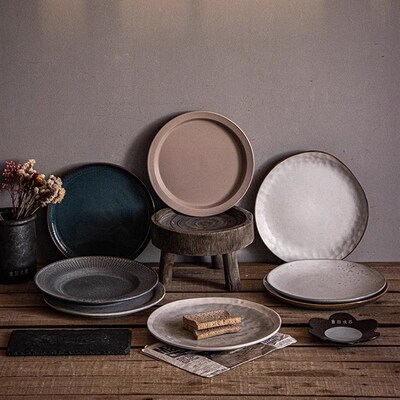 dinner plates ceramic steak plate dishes 西餐盘 western food