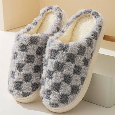 Cotton Slippers for Women Winter Home Indoor Home Warm Non-S